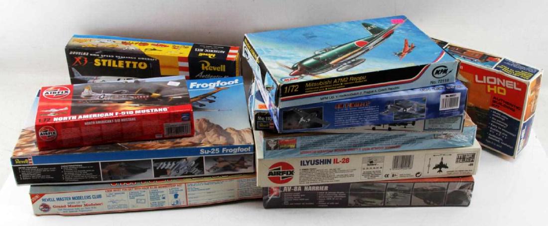 22 Vintage Military Airplane Unused Model Kits
