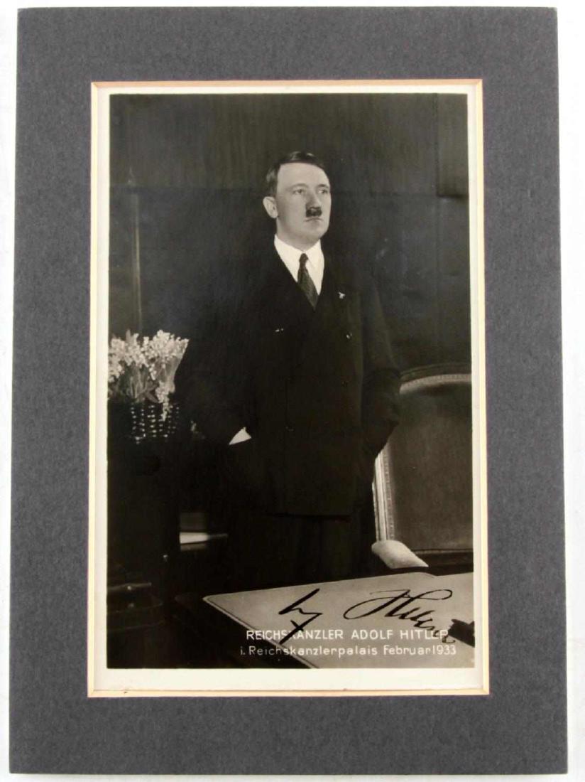 WWII ADOLF HITLER AUTOGRAPHED PHOTOGRAPH