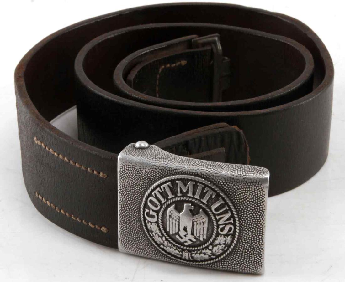 GERMAN WWII HEER ARMY BELT WITH BUCKLE 1941 MARKED