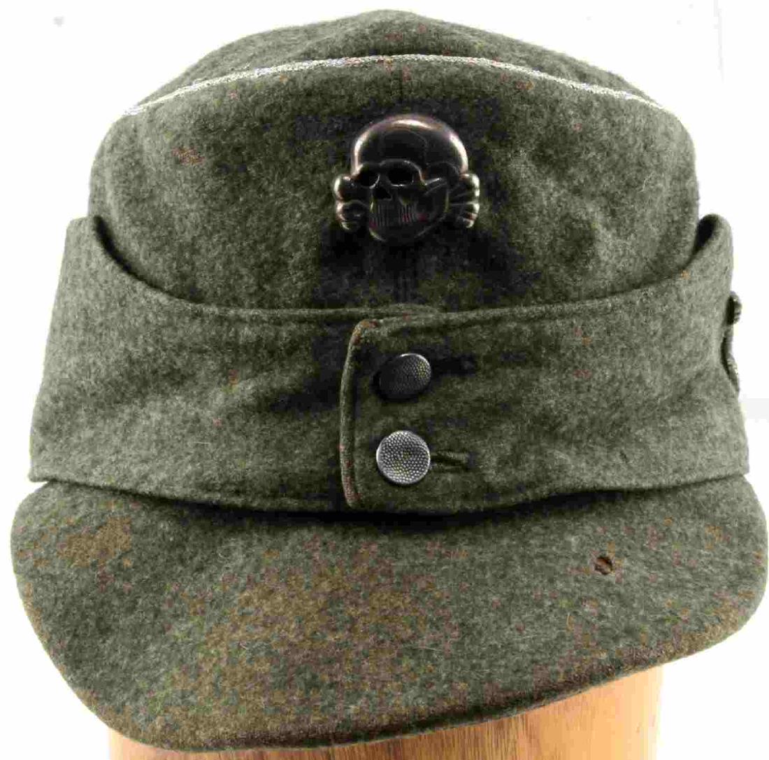 GERMAN WWII WAFFEN SS OFFICERS M43 WOOL FIELD CAP