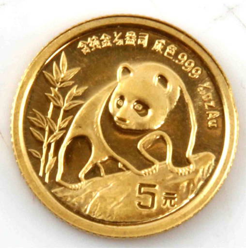 Pure Gold Panda Coin 999 Minted 1990