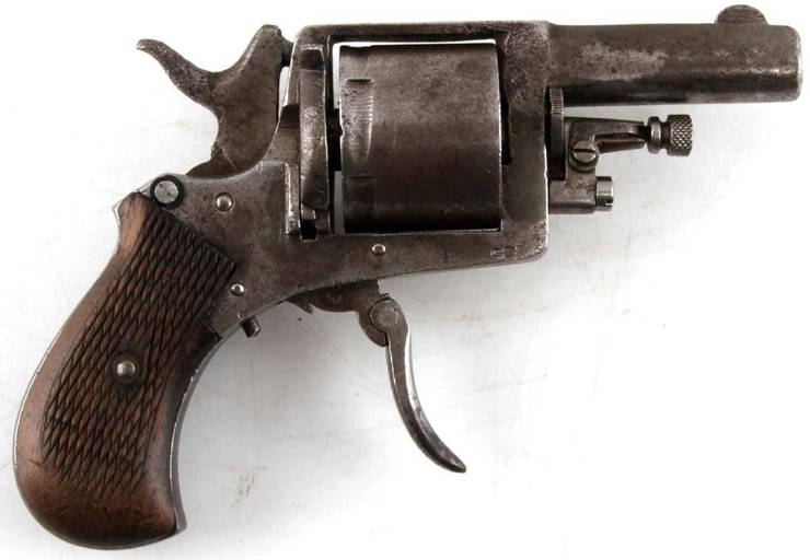 Antique German Bulldog Revolver Fold Trigger 32