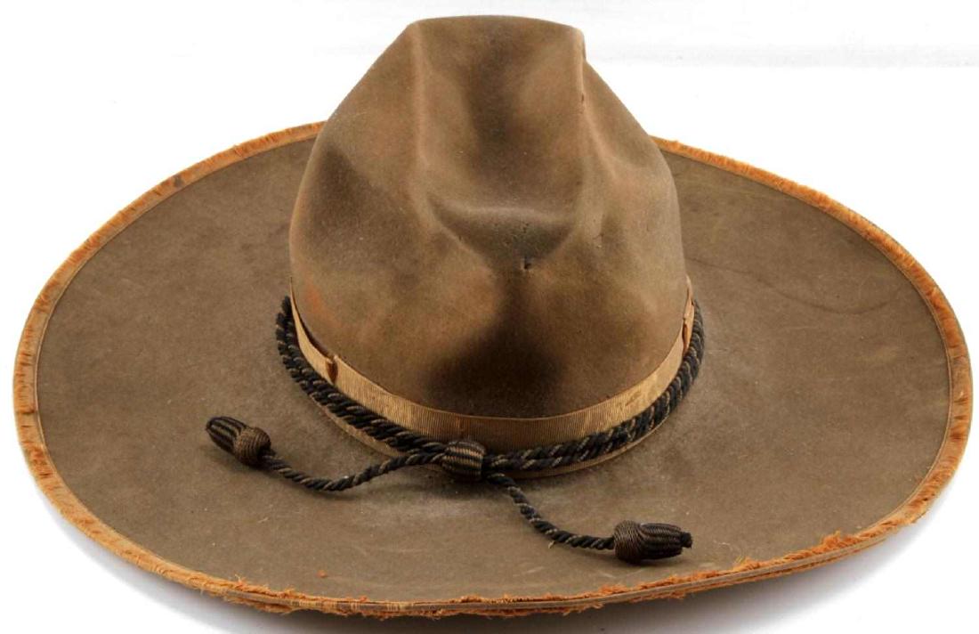 WWI OR PANCHO VILLA STETSON LINE OFFICER HAT