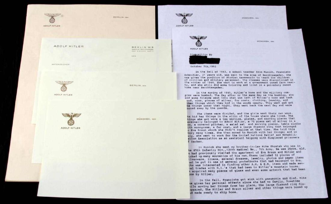 WWII GERMAN THIRD REICH ADOLF HITLER STATIONARY - Jan 16, 2019 ...