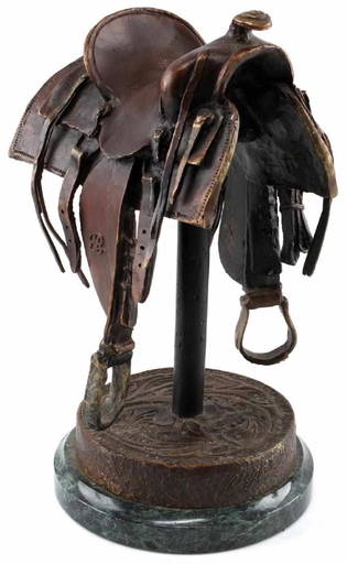 Robert J Beeler Bronze Saddle Numbered