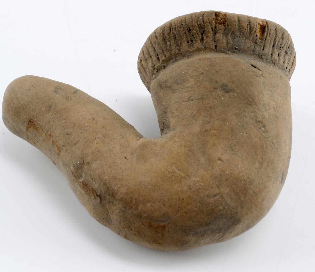 MISSISSIPPIAN ENGRAVED STONE PIPE MASON KENTUCKY