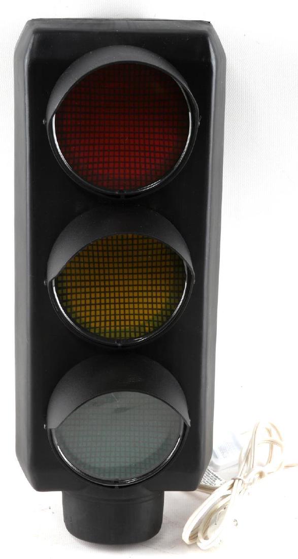 TRAFFIC SIGNAL STOP LIGHT TOY WITH STAND