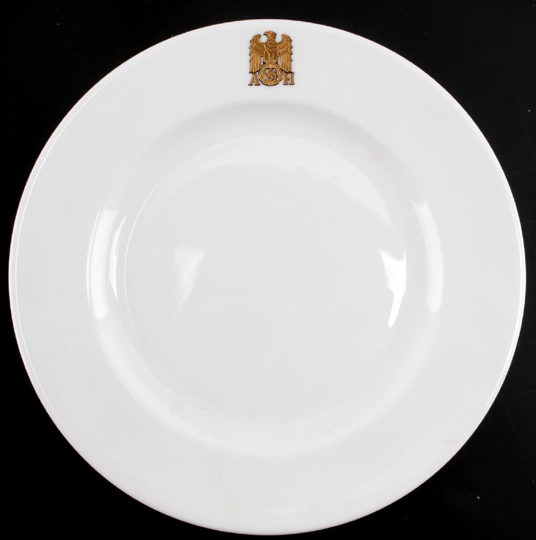 GERMAN THIRD REICH ALLACH PORCELAIN HITLER PLATE