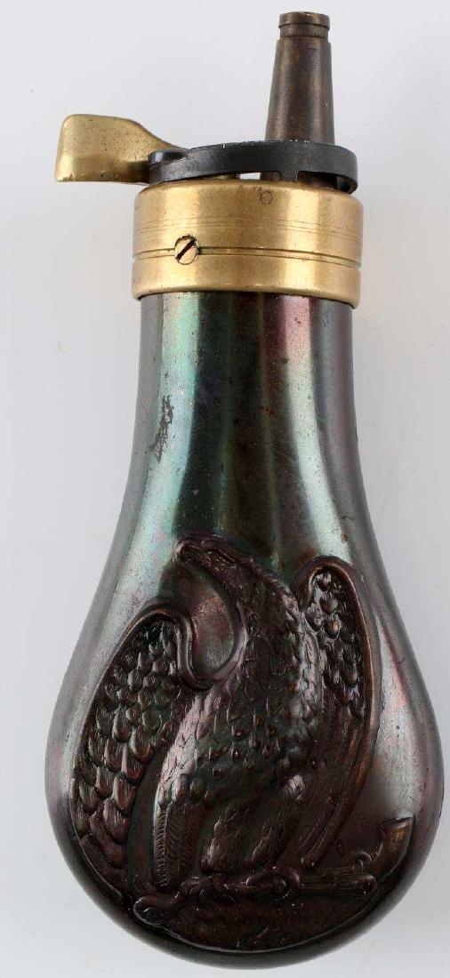 ANTIQUE COLT MODEL 1849 PISTOL POWDER FLASK
