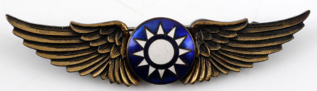 USAAFF WWII ARMY AIRFORCE CHINESE PILOT WING BADGE