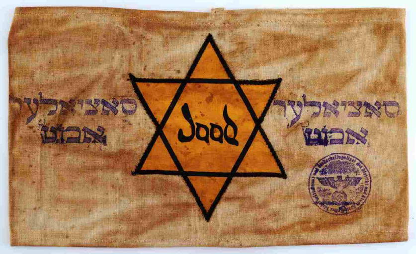 Wwii German Jewish Star Concentration Camp Band