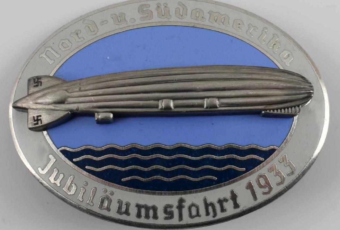 GERMAN WWII THIRD REICH ZEPPELIN AIRSHIP BADGE