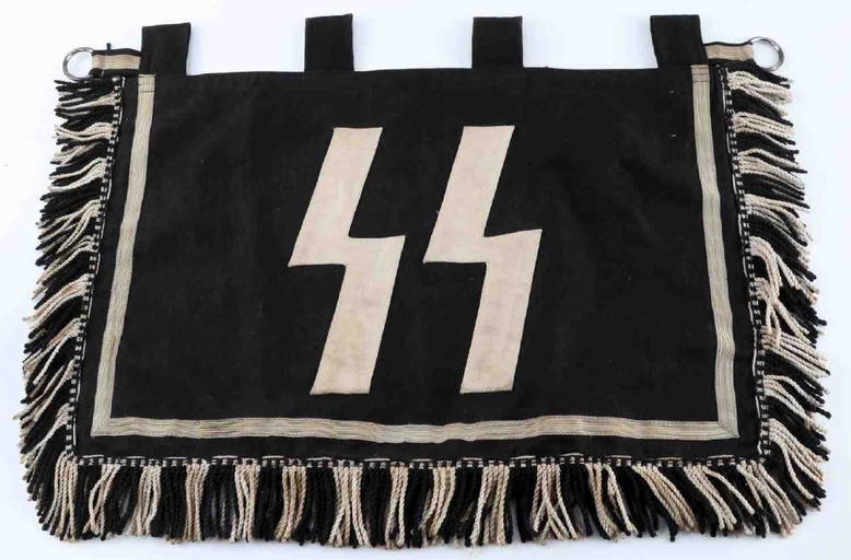 Wwii German Third Reich Waffen Ss Trumpet Banner