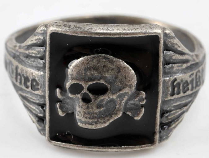 German Wwii Third Reich Waffen Ss Totenkopf Ring
