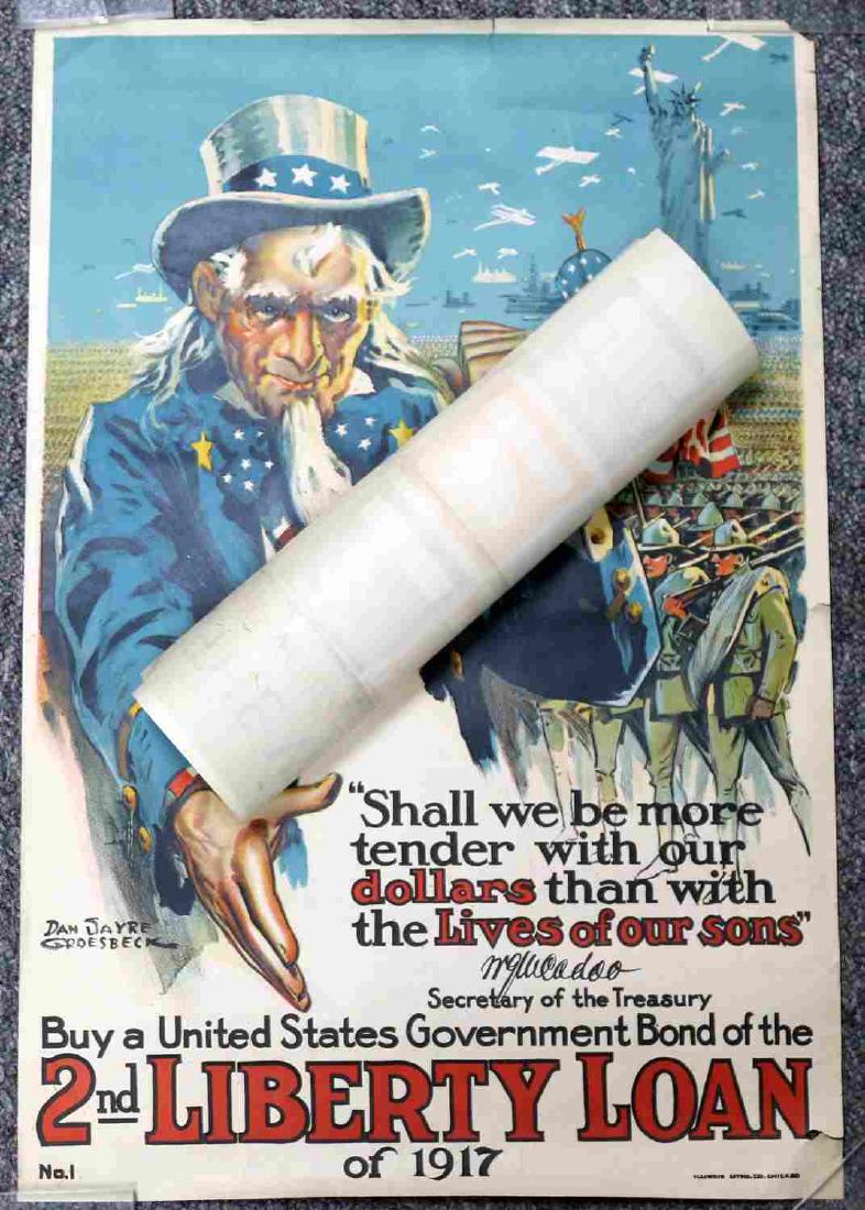 Lot Three Original Wwii Posters & Pamphlets Navy