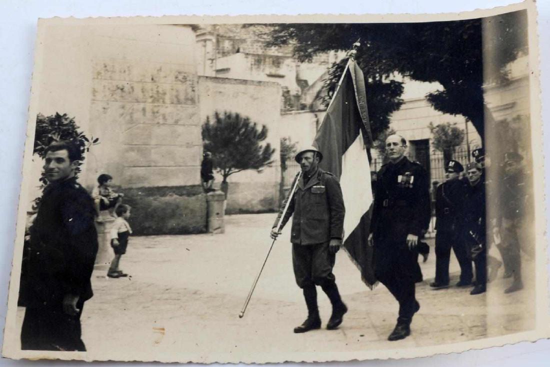 WWII ITALIAN NATIONAL FASCIST PARTY SIGN POSTCARD