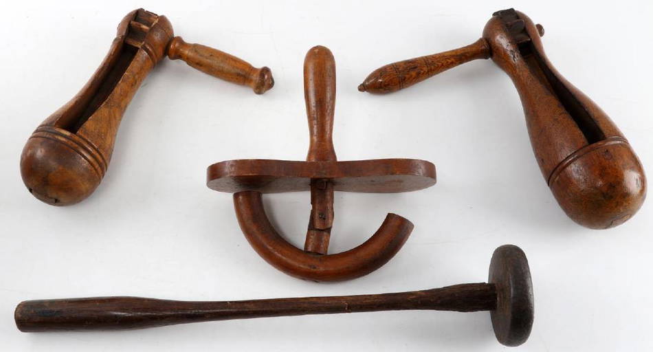 Wwi Trench Gas Alarm Rattle And Clapper Lot