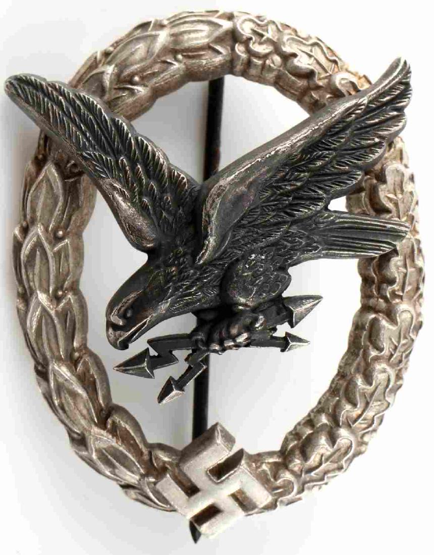 WWII GERMAN LUFTWAFFE GUNNER RADIO OPERATOR BADGE