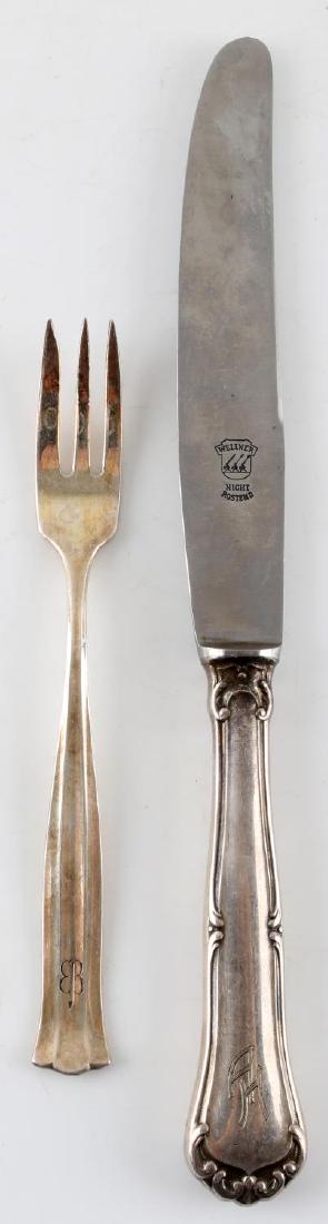 EVA BRAUN & ADOLF HITLER MARKED WELLNER SILVERWARE