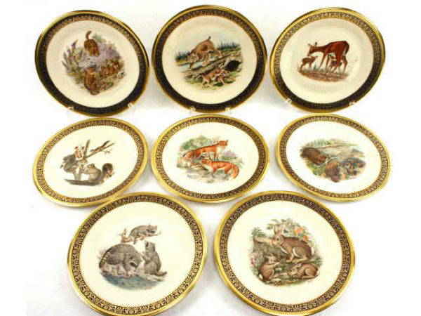Series Of Eight Lenox Boehm Collector Plates