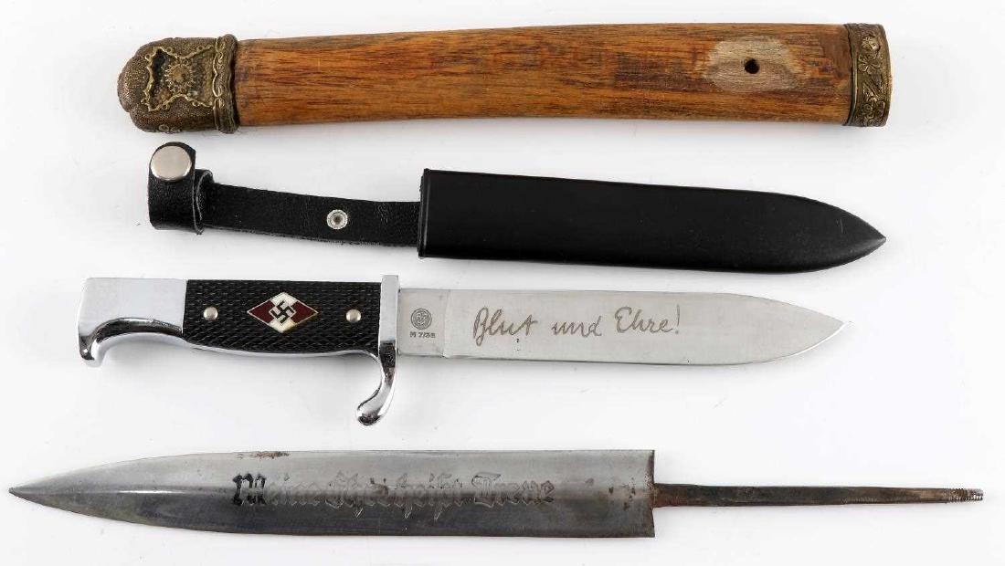 WWII GERMAN THIRD REICH SS DAGGER BLADE HJ KNIFE