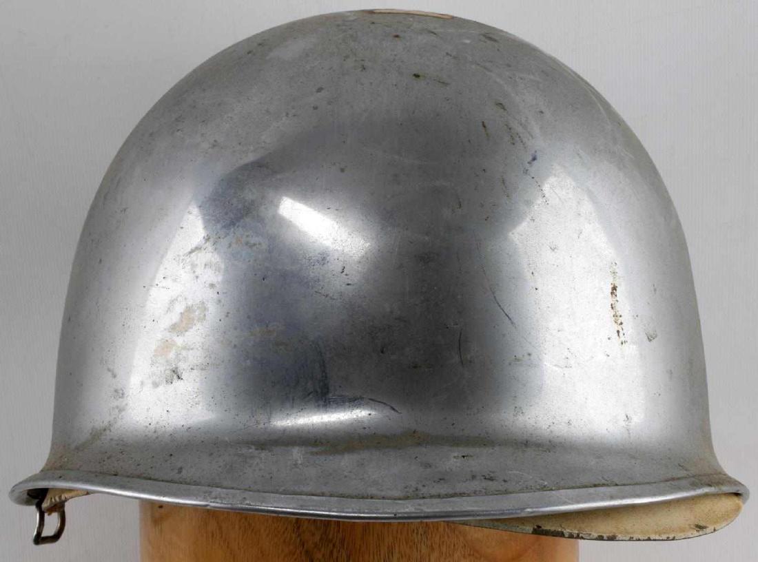 US MILITARY CHROME M1 SWIVEL BALE PARADE HELMET