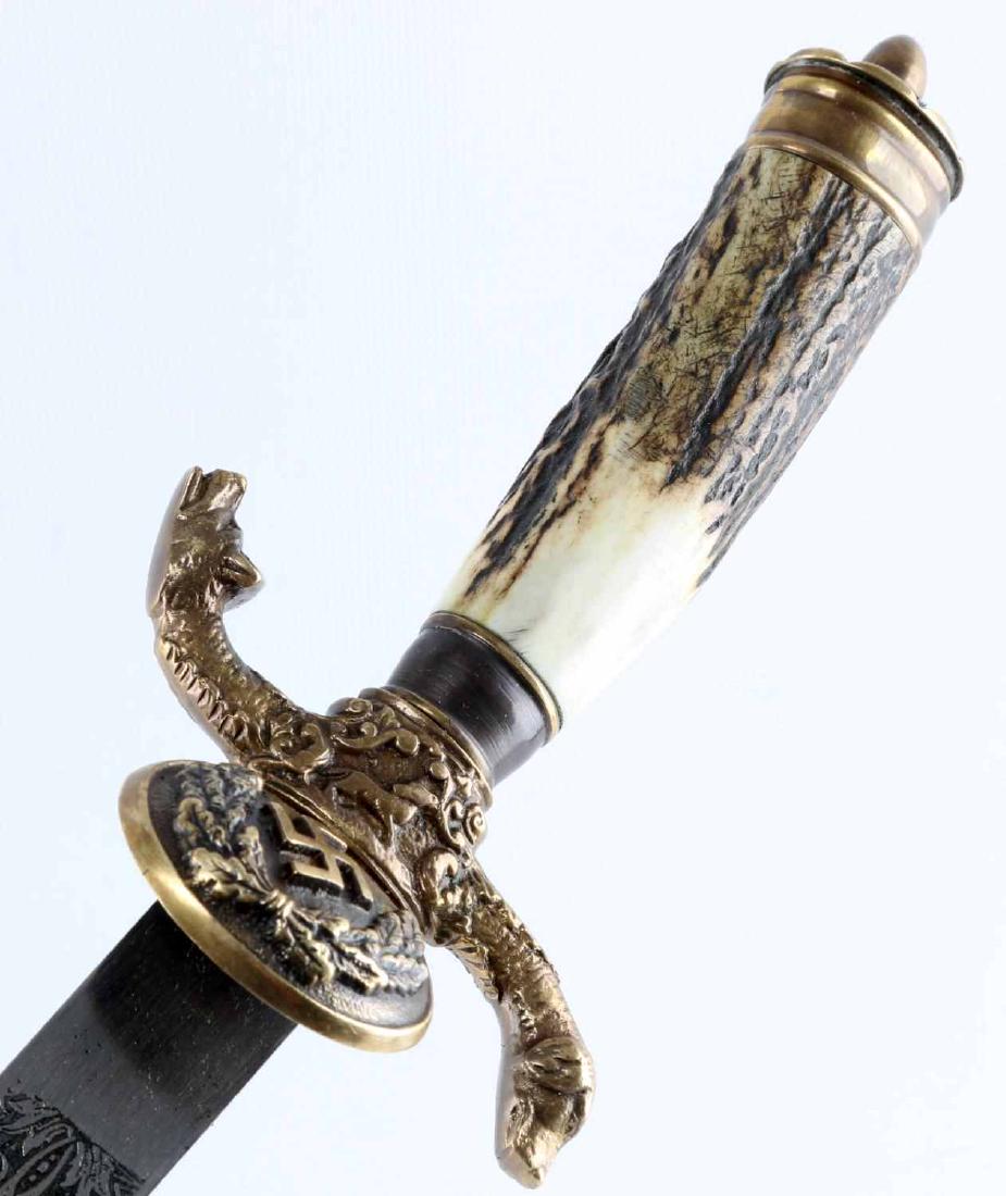 WWII GERMAN HUNTING DAGGER HIRSCHFANGER