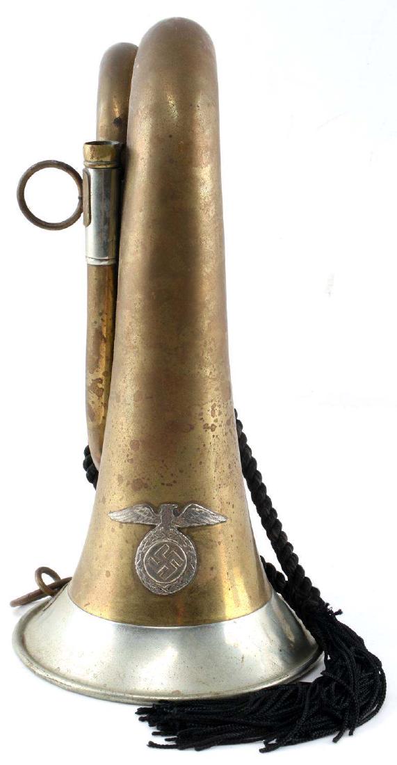 For Auction: WWII THIRD REICH GERMAN BUGLE WITH ROPE (#4577) on May 09 ...