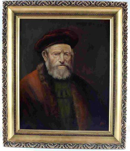 Edgar Kooi Early 20th C Portrait Oil On Canvas