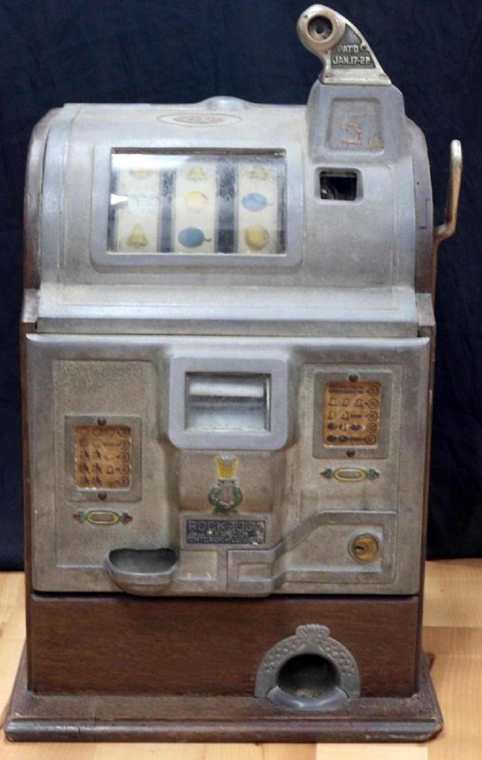 1930s Rock Ola 5 Cent Coin Operated Slot Machine