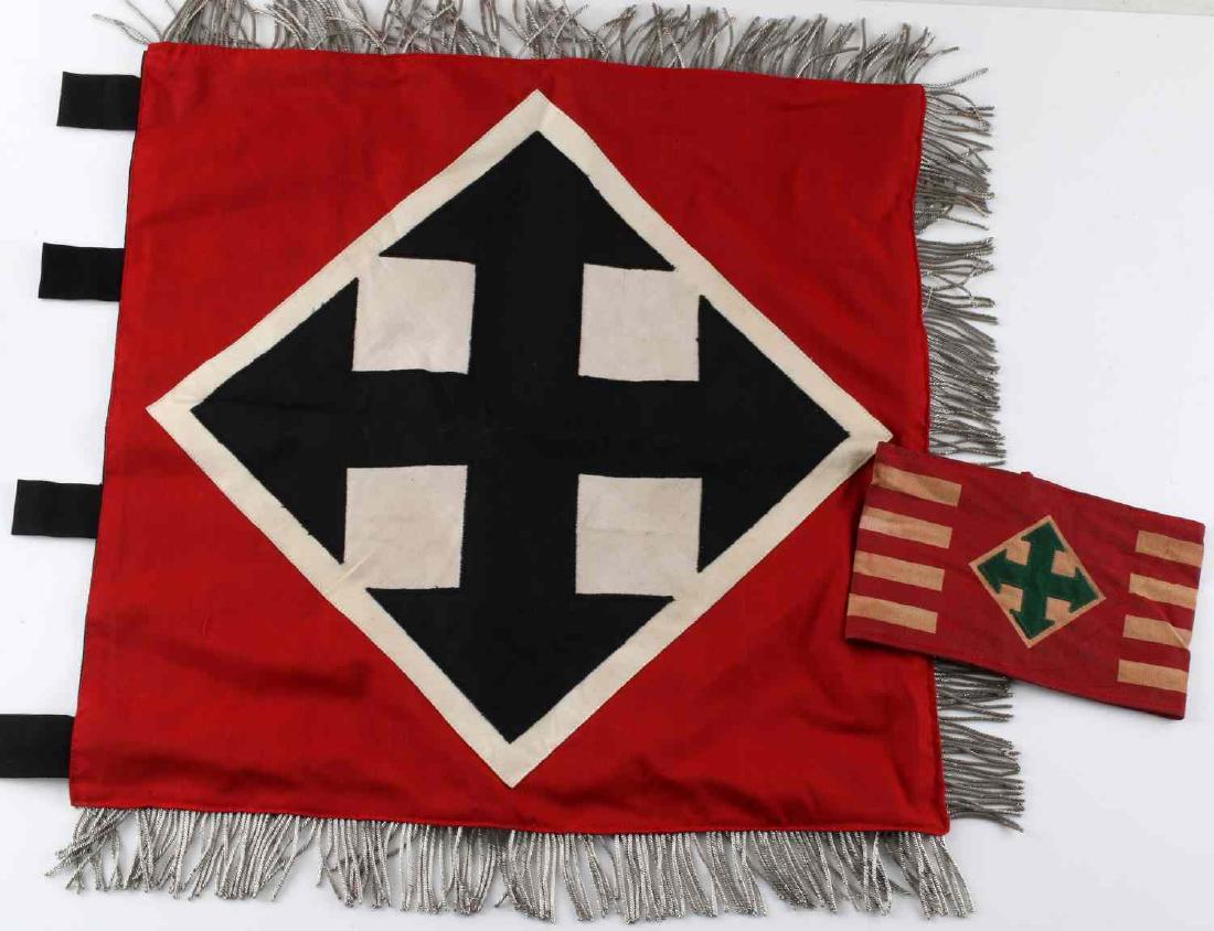 WWII GERMAN ARROW CROSS SS BANNER & ARMBAND - May 28, 2019 | Affiliated ...