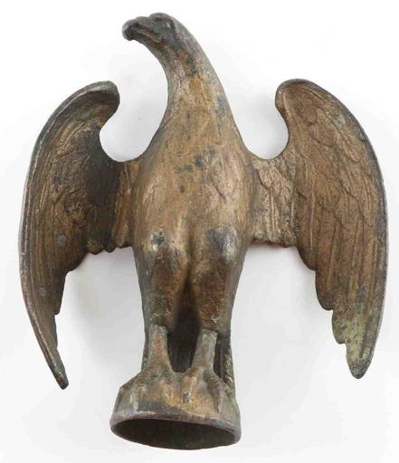 American Civil War Brass Eagle Flag Finial