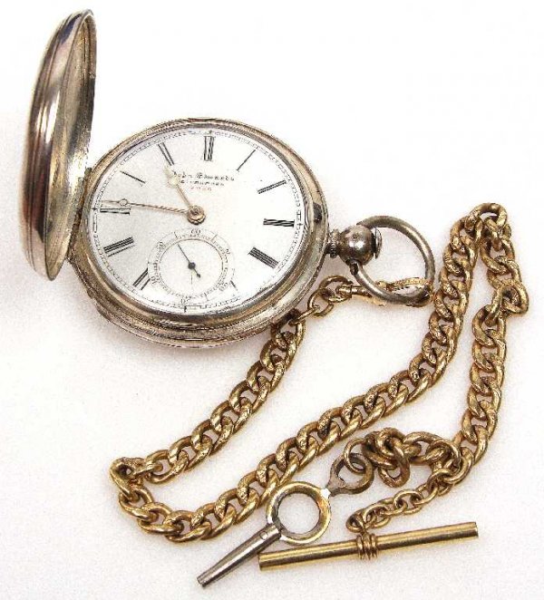 Antique Edwards Key Wind Pocket Watch