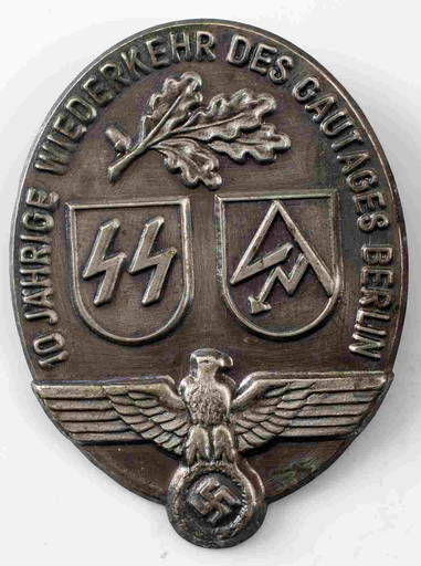 Wwii German Third Reich Ss/sa Tinnie Badge