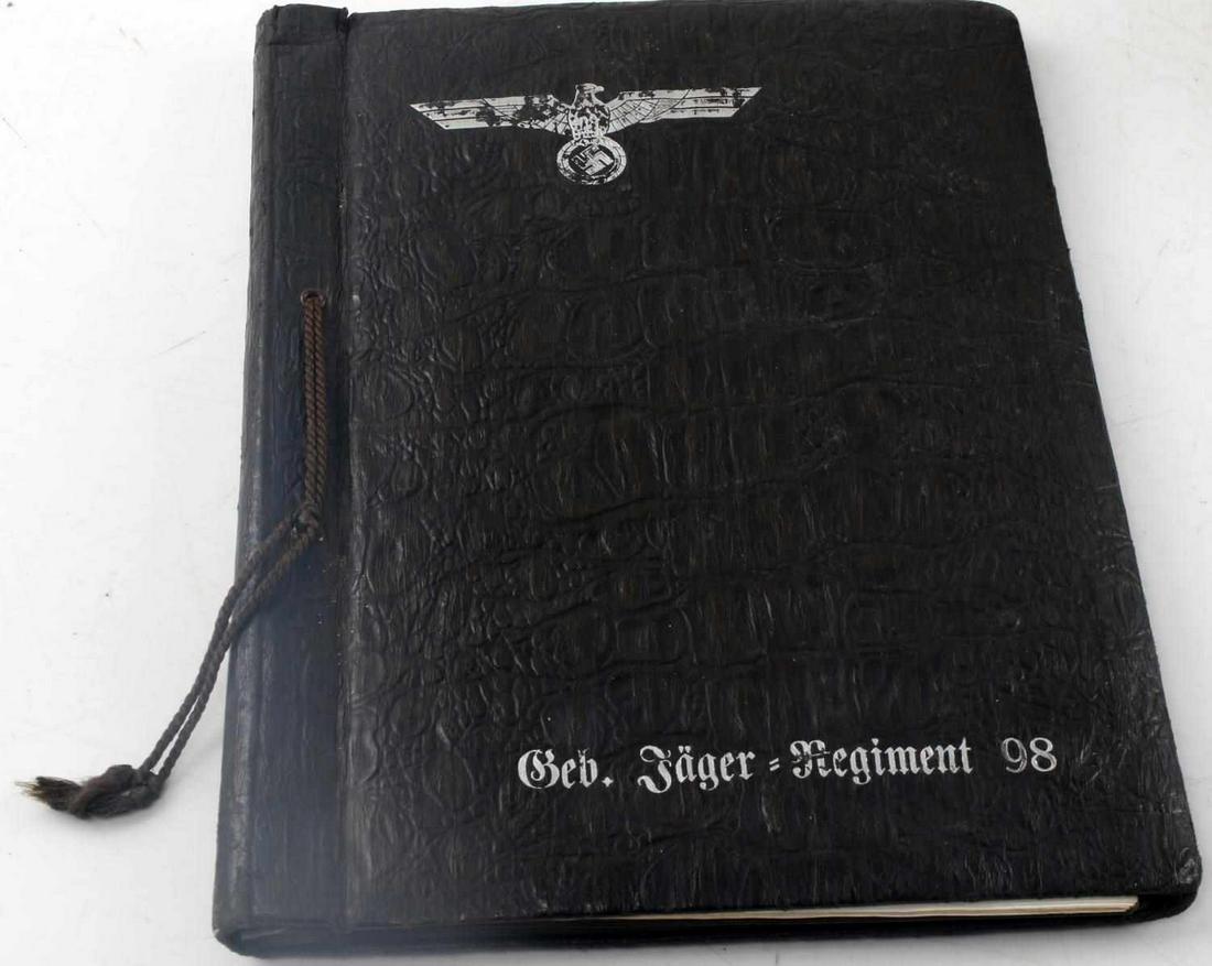 Wwii German Jager Regiment 98 Photograph Book