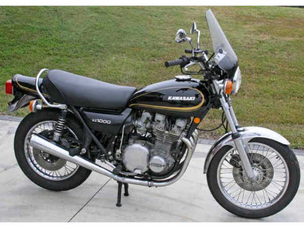 1978 Kawasaki Kz1000 Motorcycle Black And Gold
