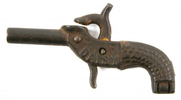Antique Toy Cap Gun Cast Iron Daisy 1880