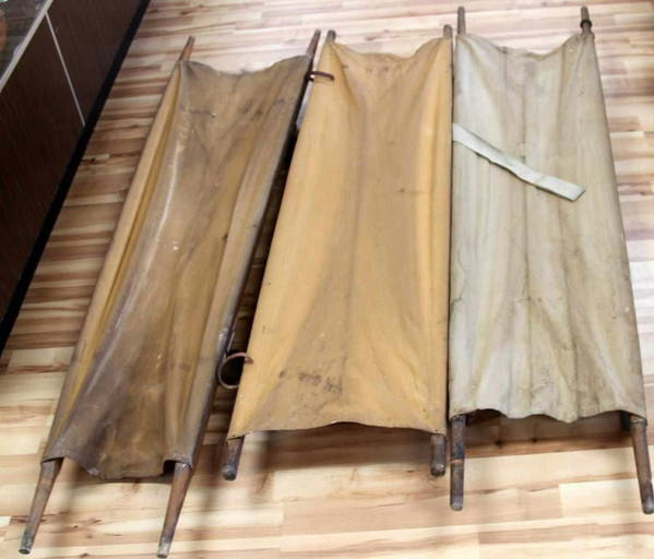 3 Wwi Wwii Us Army Field Stretcher Lot Litter