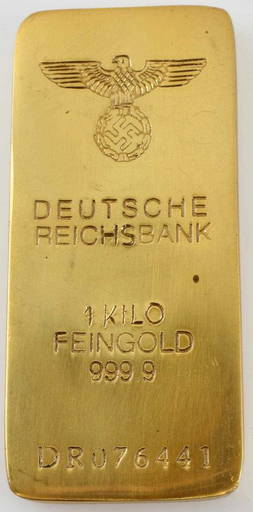 Wwii German Fantasy Reichsbank 1 Kilo Gold Bar