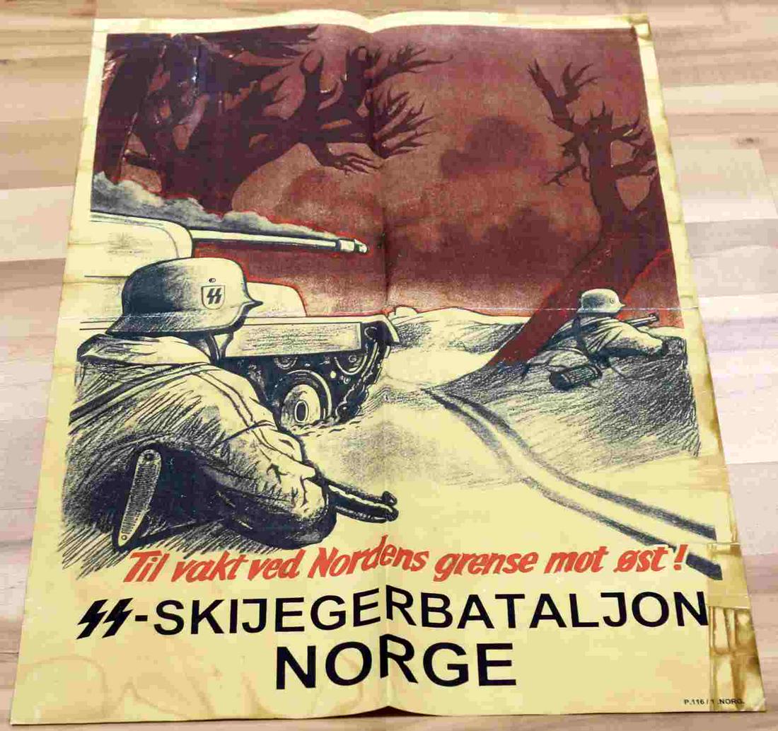 Wwii German Waffen Ss Norway Volunteers Poster