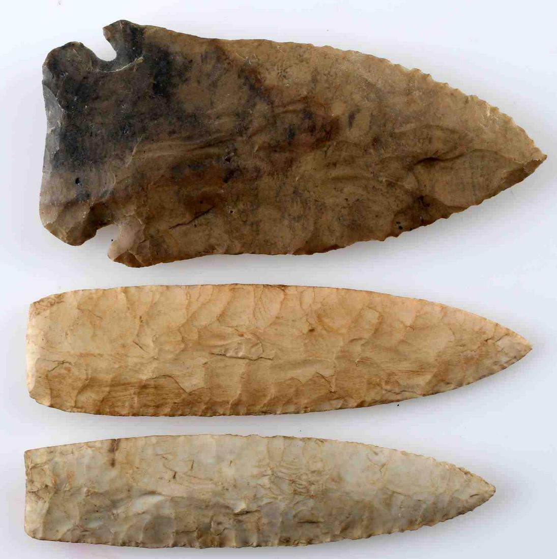 LOT OF THREE EARLY ARCHAIC STYLE ARROWHEADS POINTS - Nov 06, 2019 ...