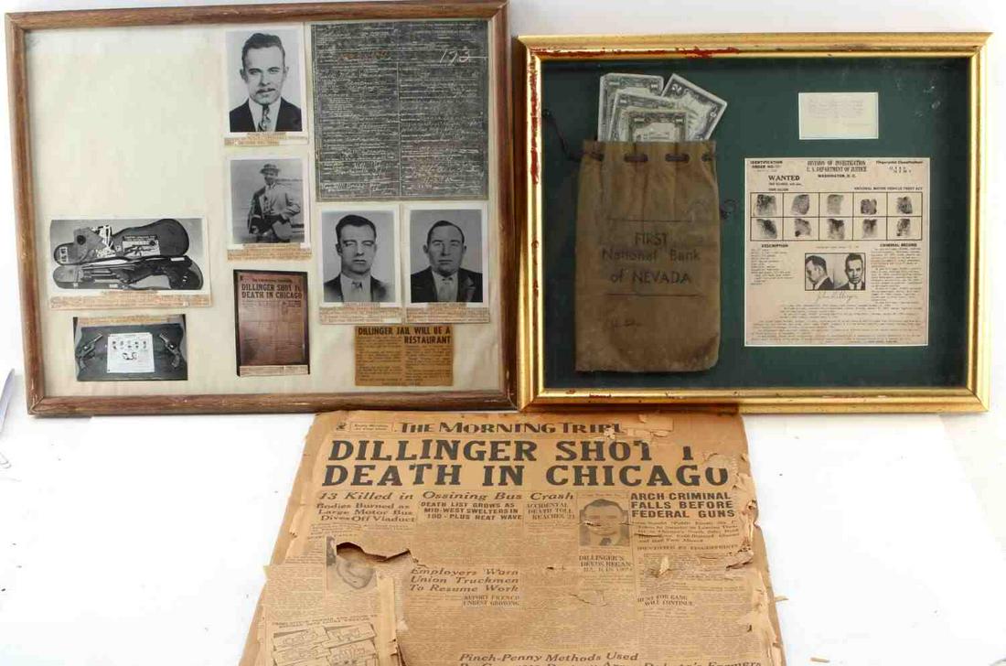 JOHN DILLINGER AUTOGRAPH BANK BAG WANTED POSTER - Nov 06, 2019 ...