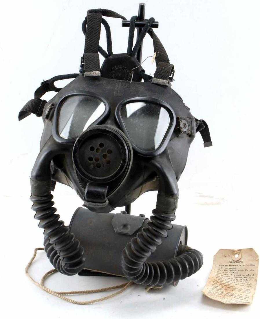 WWII USN MARK IV GAS MASK WITH FACE FORM - Jan 02, 2020 | Affiliated ...