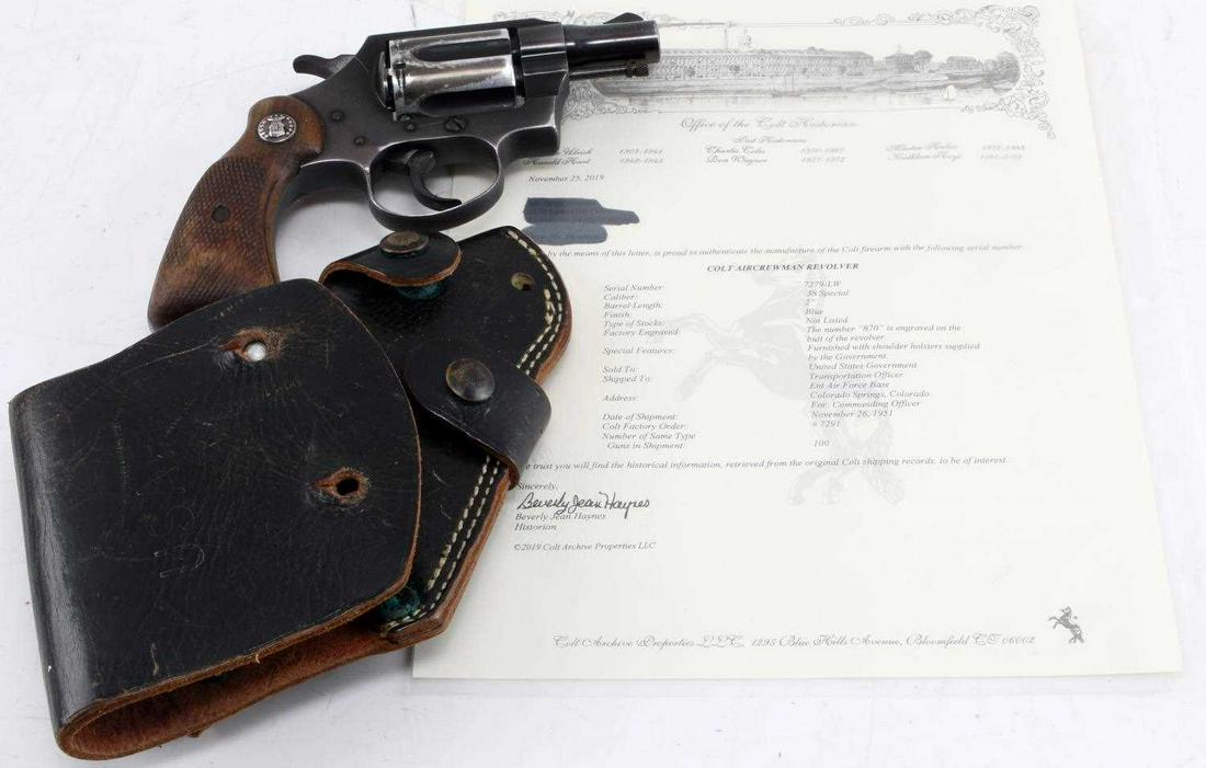USAF COLT AIRCREWMAN REVOLVER W LETTER .38 SPL - Jan 16, 2020 ...