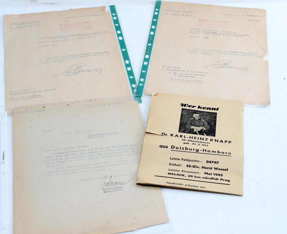 WWII GERMAN THIRD REICH DOCUMENTS GESTAPO SS - Jan 16, 2020 ...