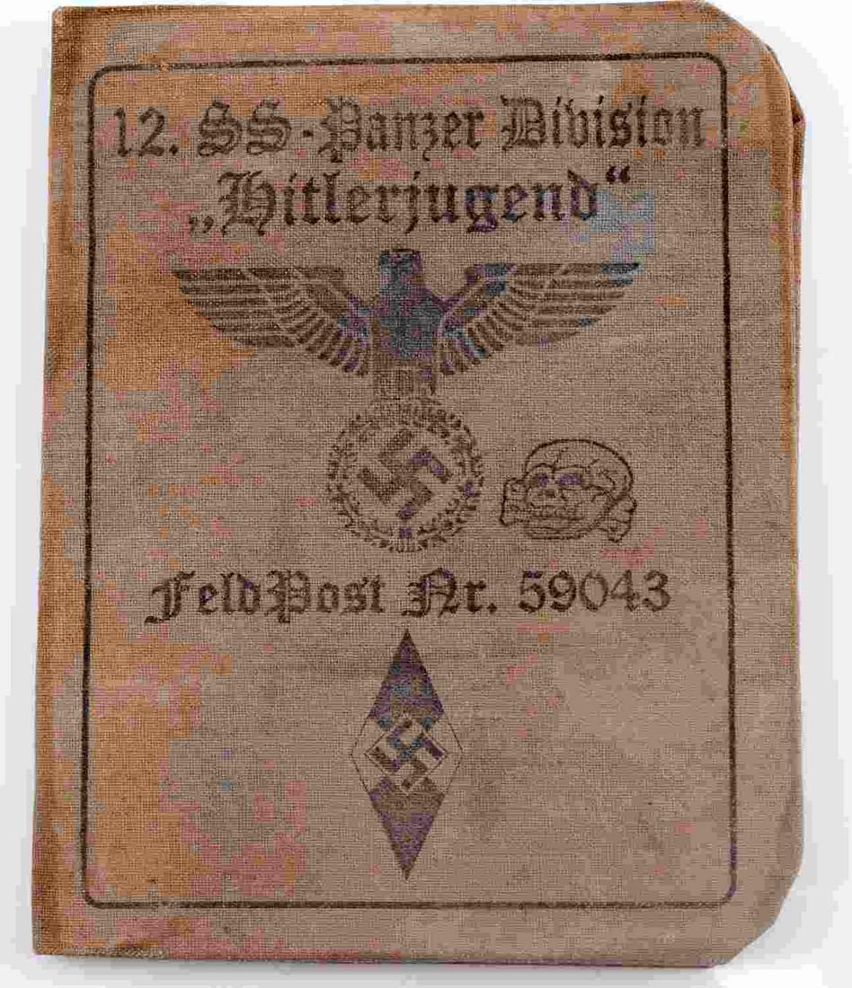 Wwii German Waffen Ss Panzer Ausweis Id Card