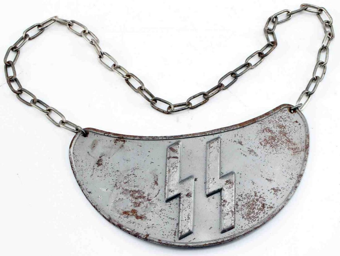 Wwii German Third Reich Waffen Ss Gorget And Chain