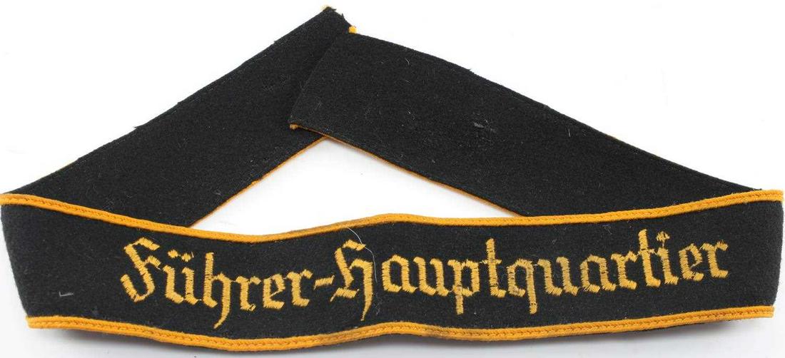WWII GERMAN FUHRER HEADQUARTERS FHQ CUFF TITLE - Mar 11, 2020 ...