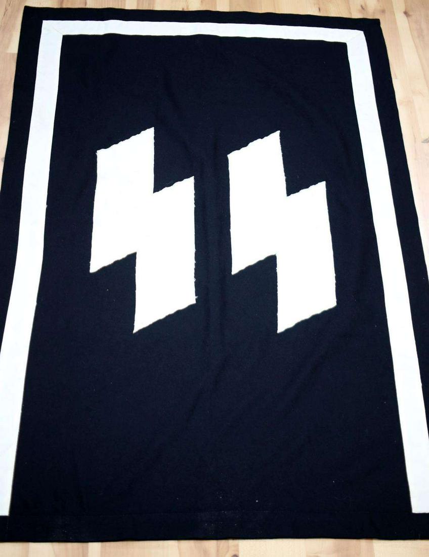 Wwii German Third Reich Waffen Ss Banner Flag