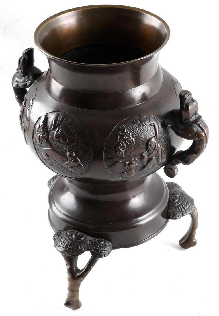 CHINESE FOOTED BRASS BRONZE DRAGON PENJING CENSOR - Apr 15, 2020 ...